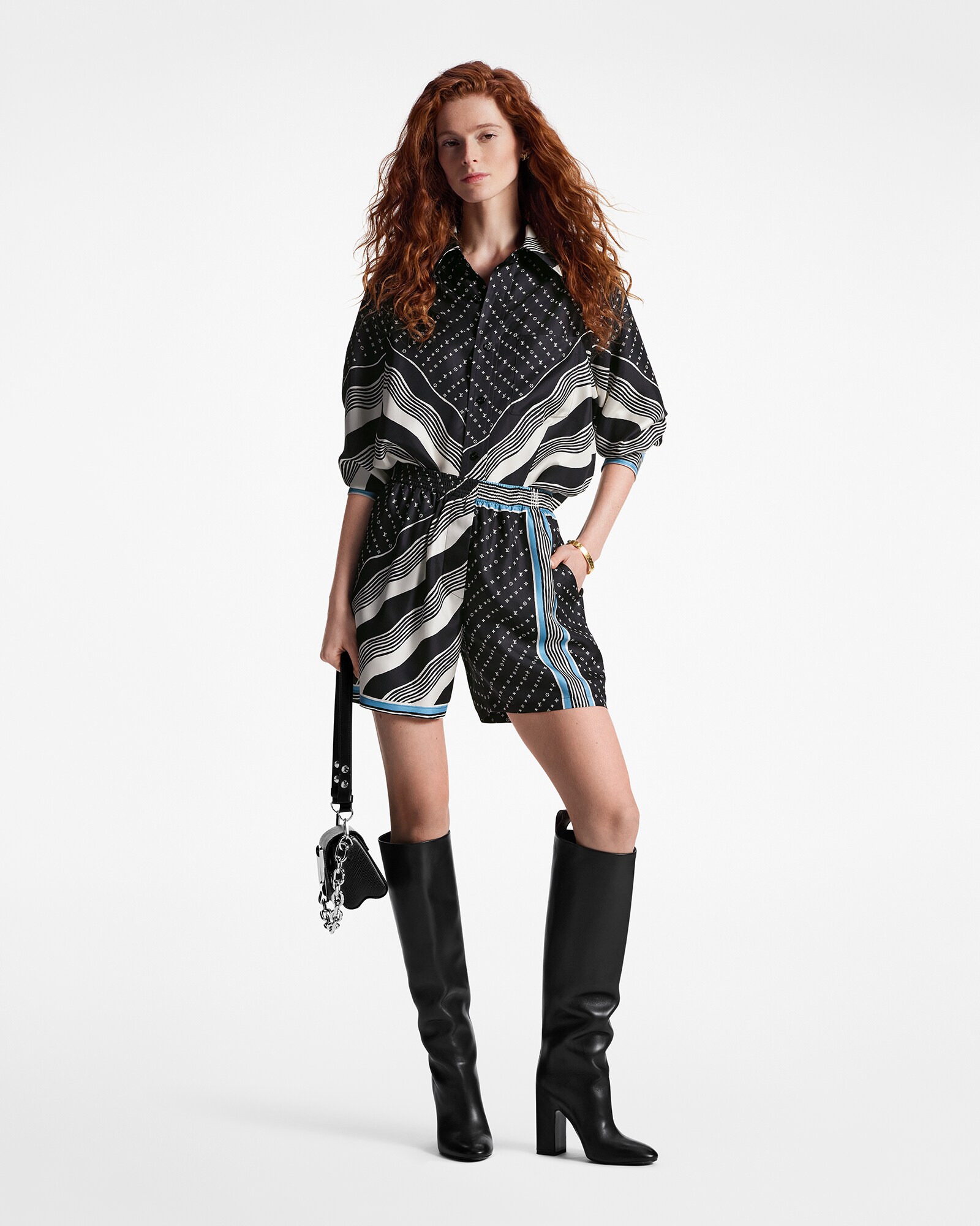 Monogram Wave Pajama Shirt - Women - Ready-to-Wear | LOUIS VUITTON