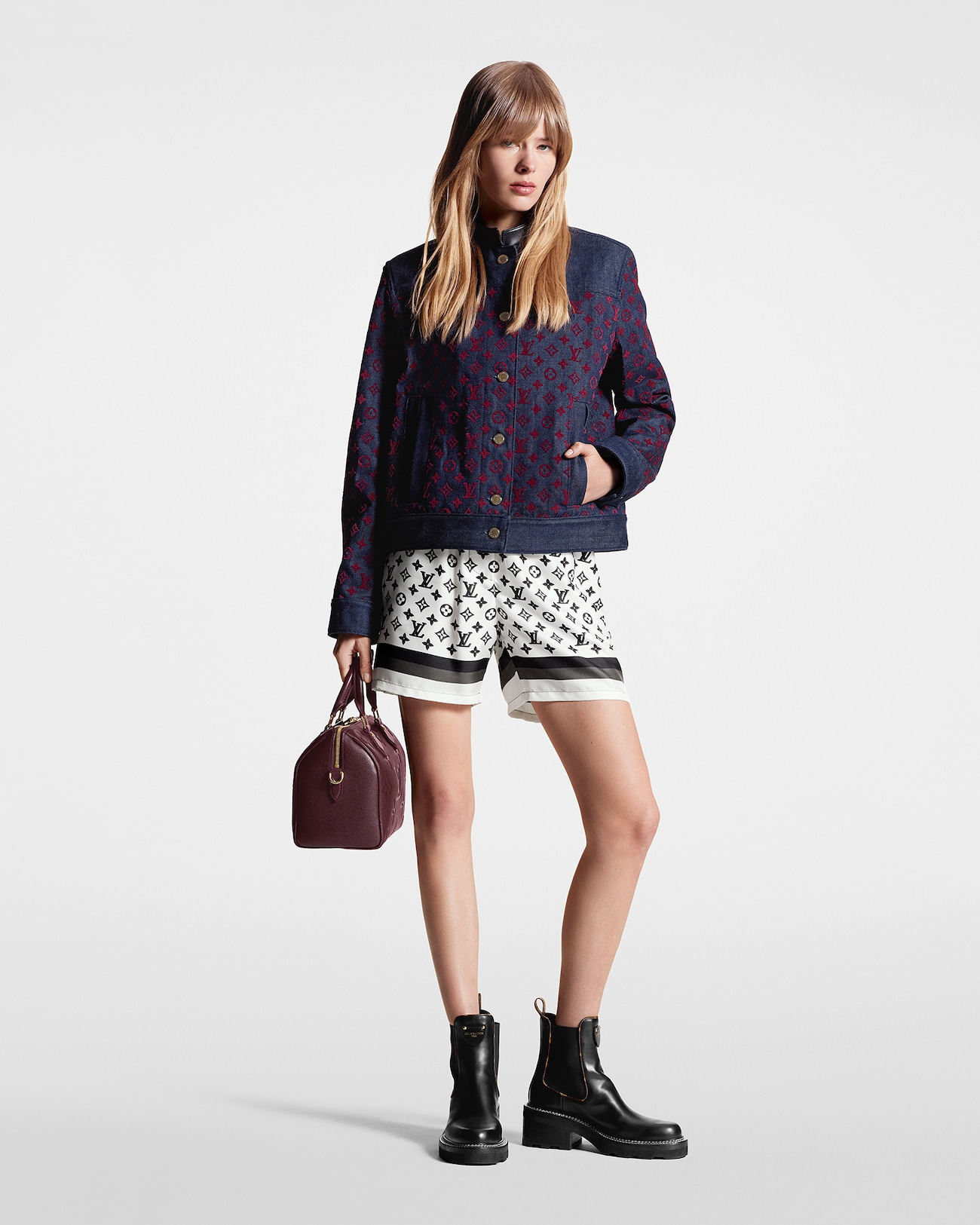 Flocked Monogram Denim Jacket - Women - Ready-to-Wear | LOUIS VUITTON