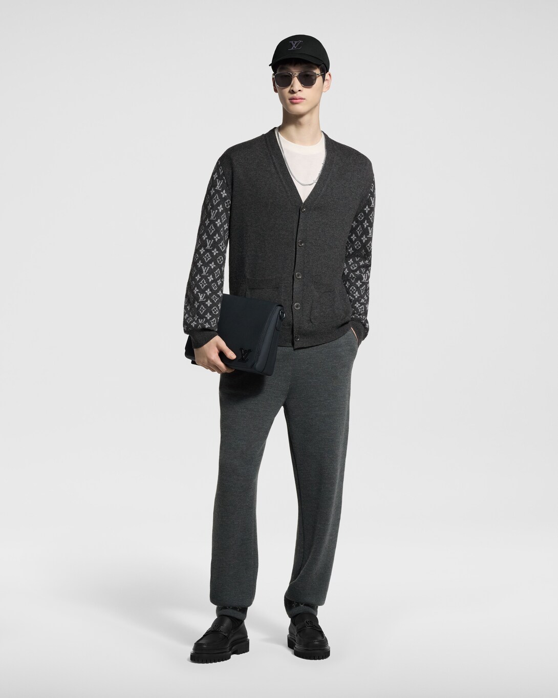 Monogram Mix Cashmere Cardigan - Men - Ready-to-Wear | LOUIS VUITTON