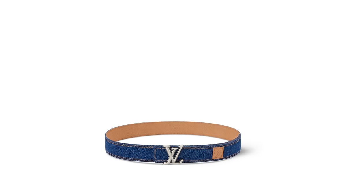 LV Dimension Denim 35mm Reversible Belt - Men - Accessories | LOUIS ...