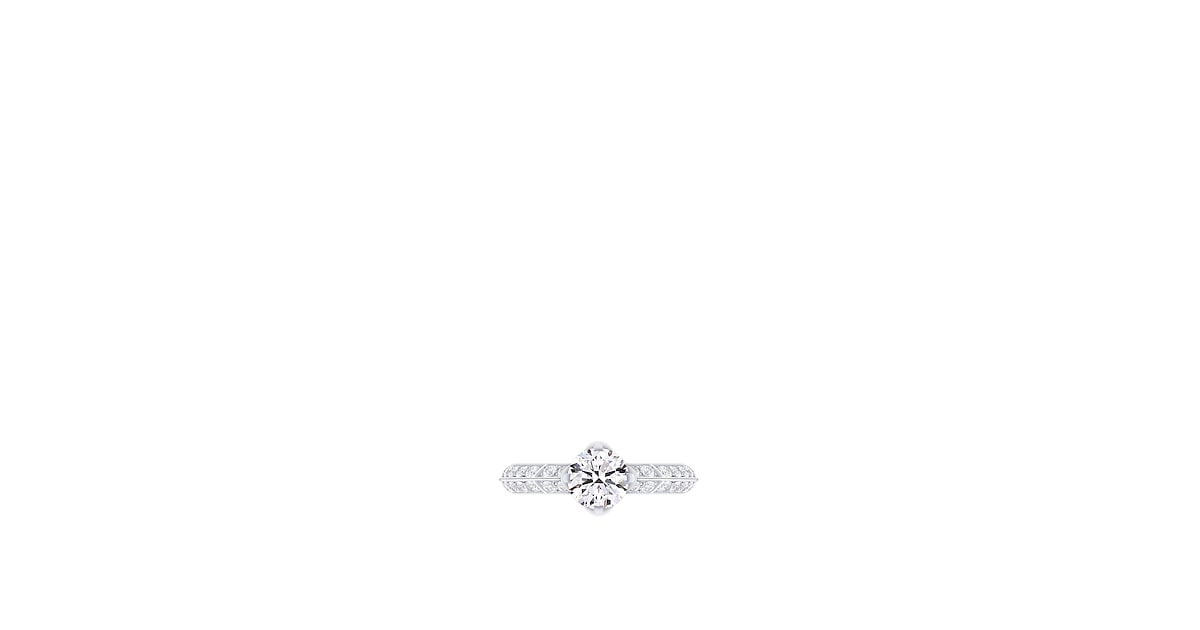LV Diamonds Pavé Solitaire, Round Brilliant cut - Jewelry - Collections ...