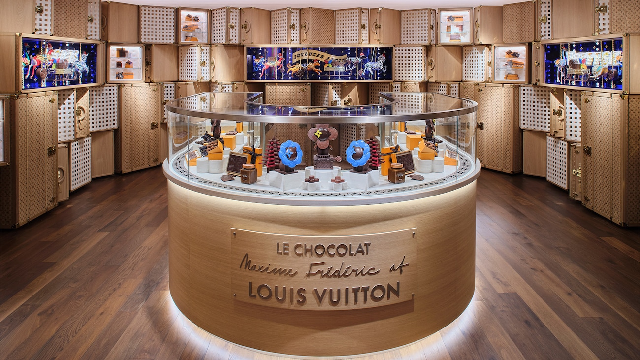 Le Chocolat Maxime Frédéric at Louis Vuitton store, United States