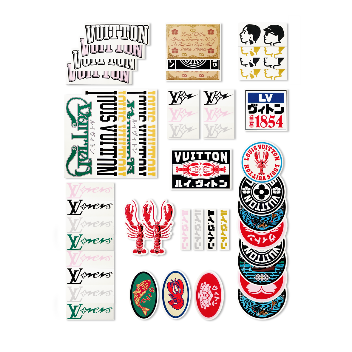 Box of Stickers S00 - Trunks, Travel and Home - Sport and Games | LOUIS ...