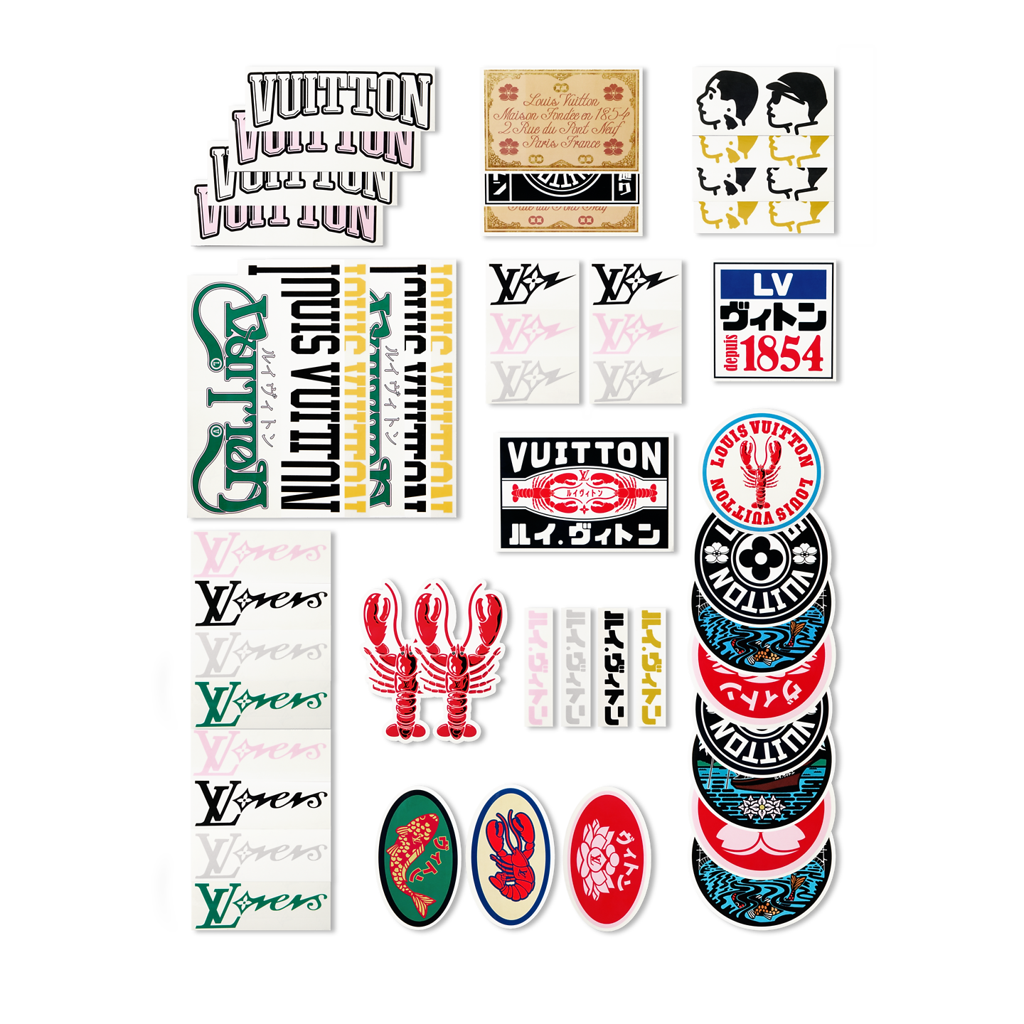 Box of Stickers S00 - Trunks, Travel and Home - Sport and Games | LOUIS ...