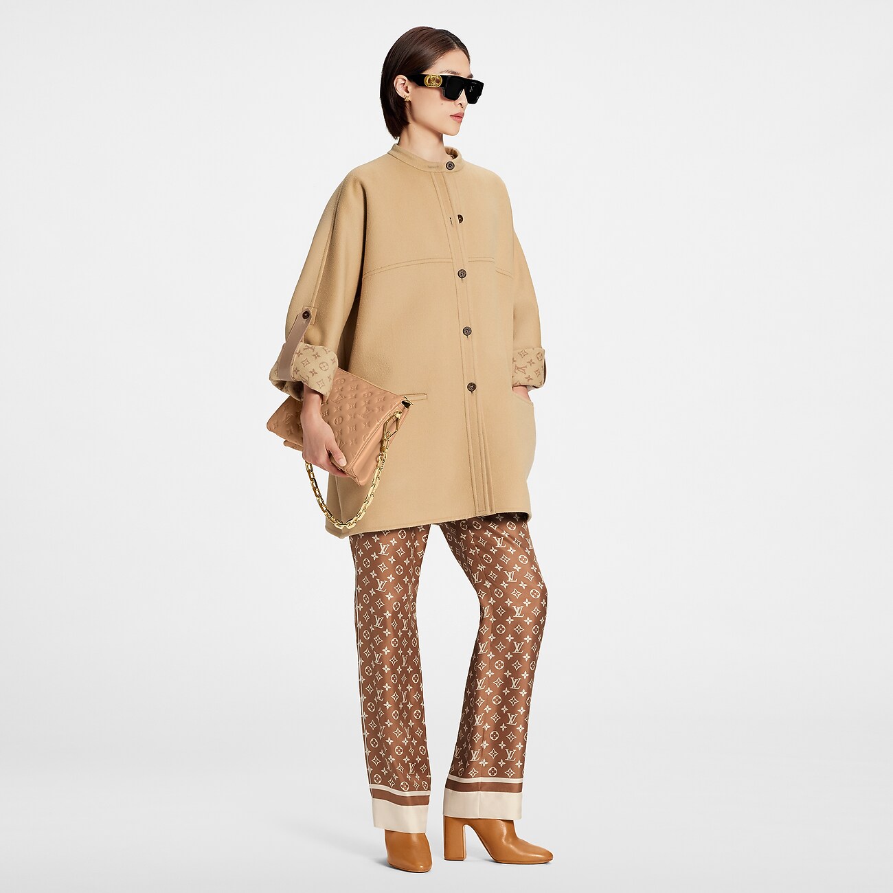 Boxy Button-Up Coat - Women - Ready-to-Wear | LOUIS VUITTON