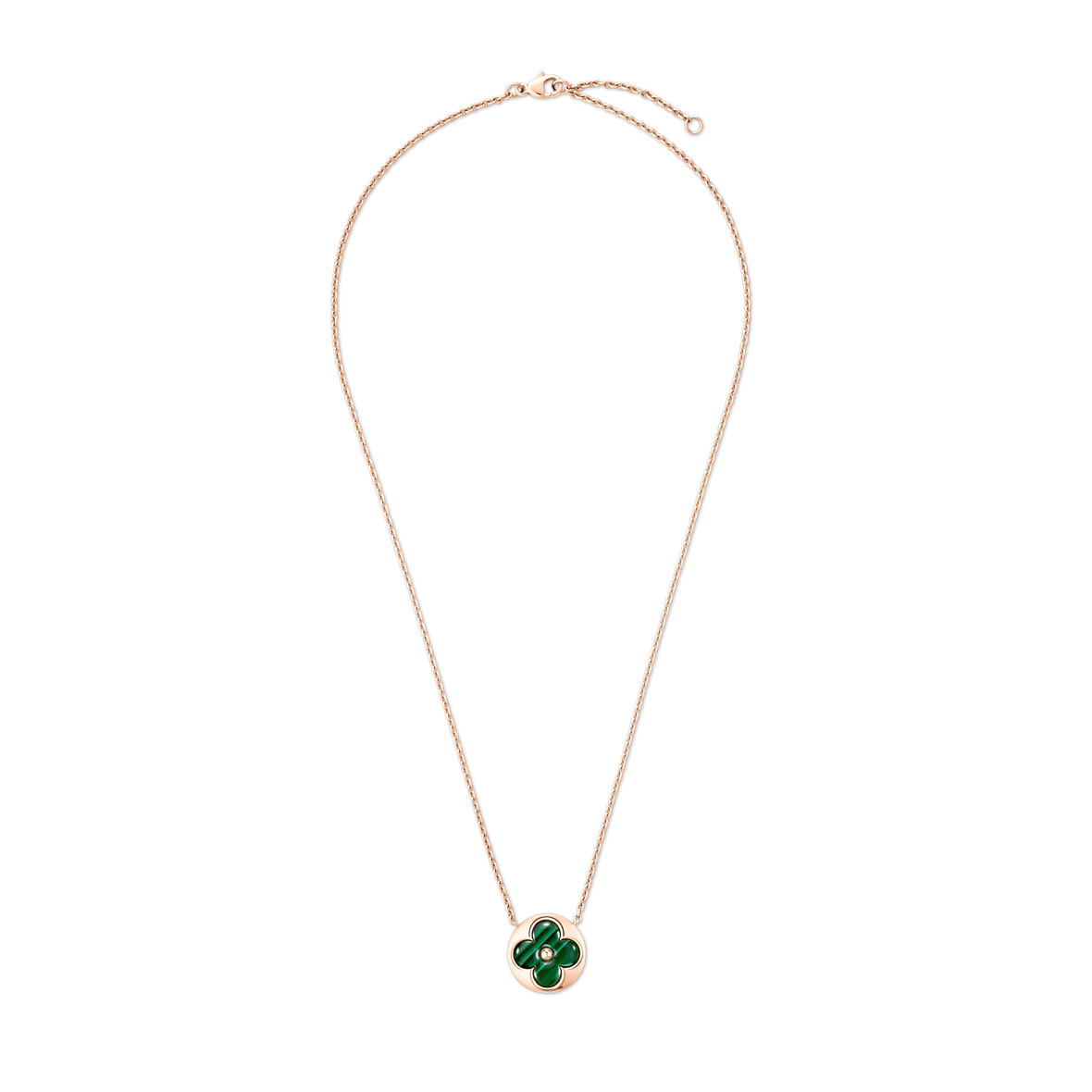 Color Blossom M Sun Pendant, Pink Gold and Malachite - Jewelry ...
