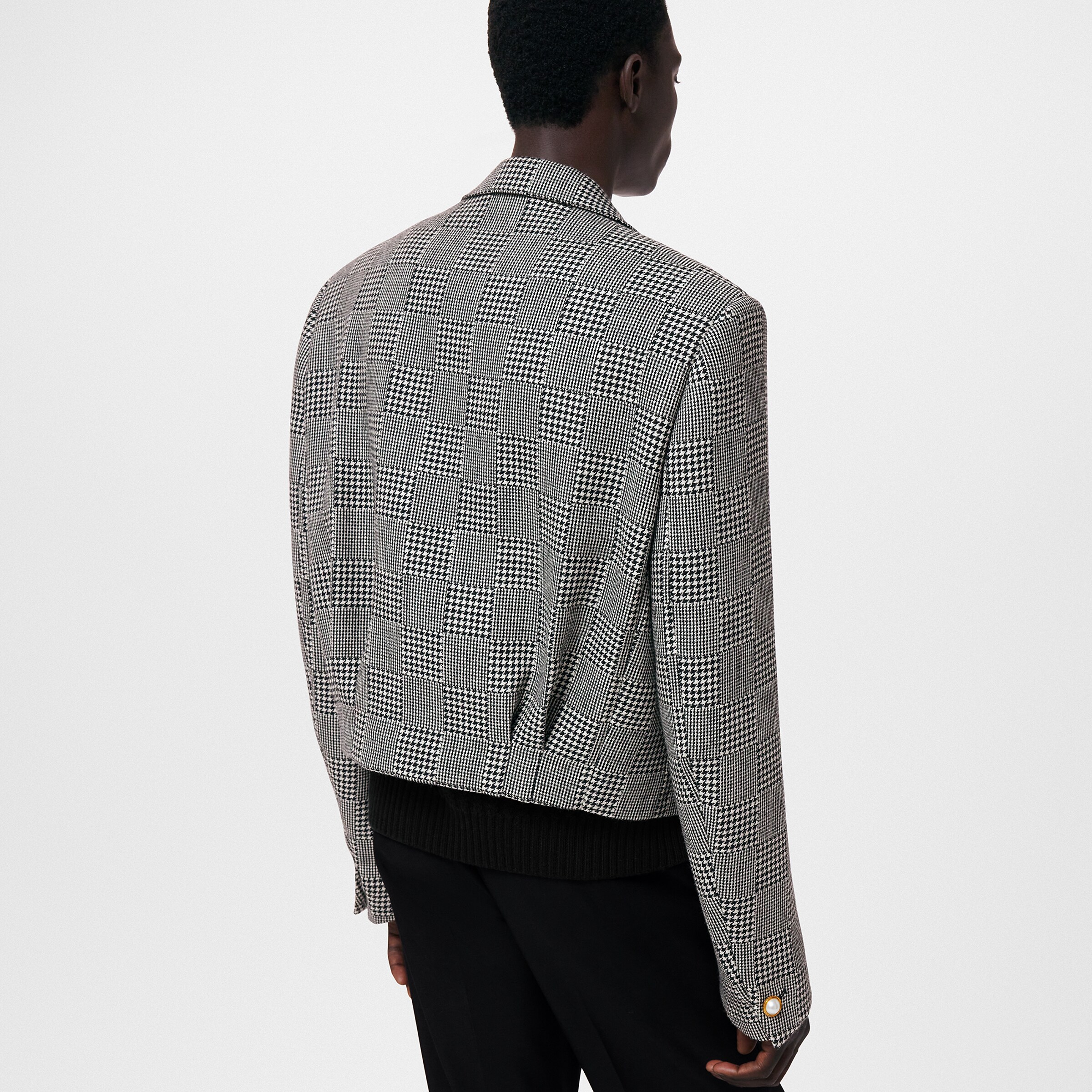 Cropped Damier Wool Dandy Jacket - Men - Ready-to-Wear | LOUIS VUITTON