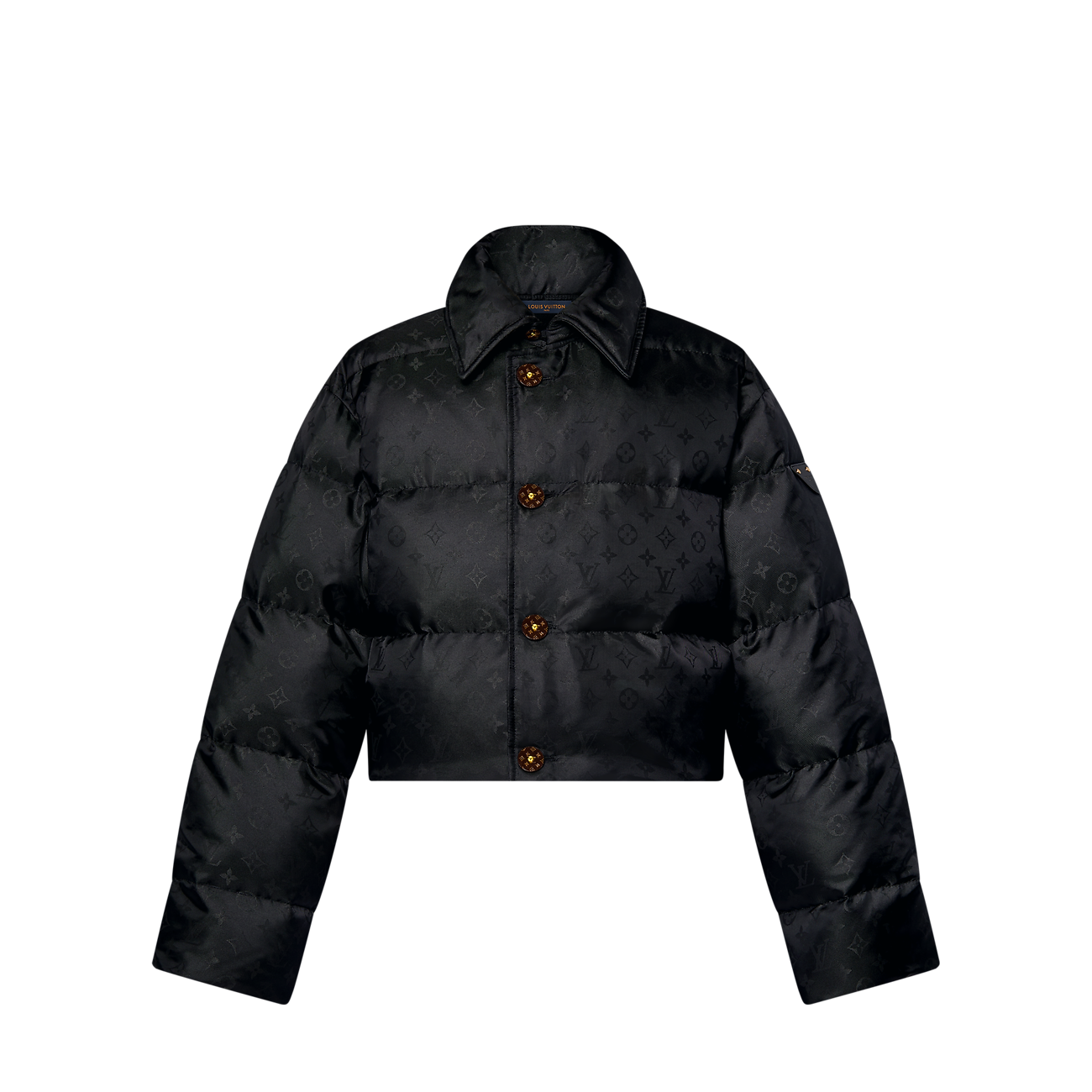 Cropped Monogram Puffer Jacket - Women - Ready-to-Wear | LOUIS VUITTON