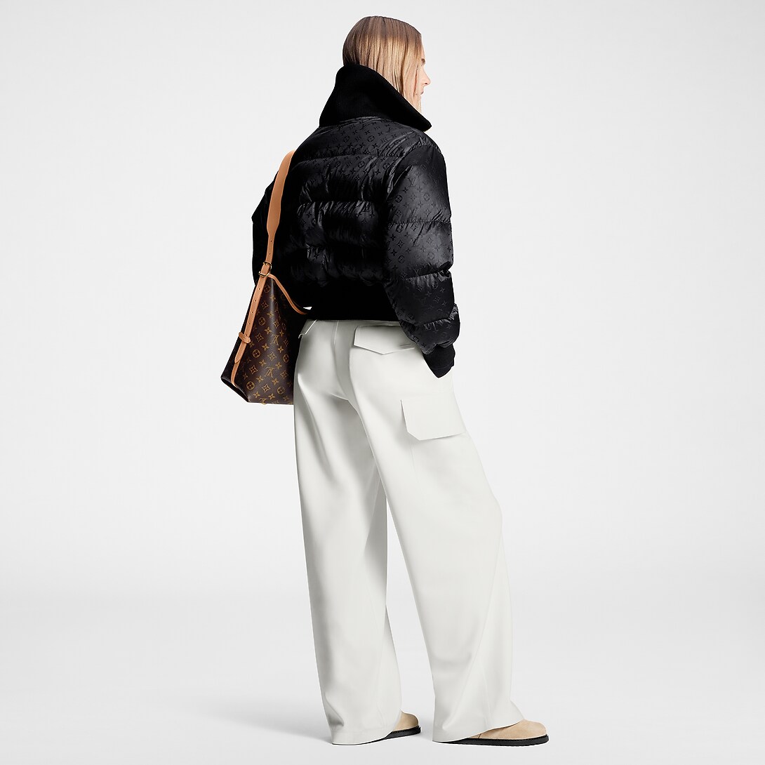 Cropped Monogram Puffer Jacket - Women - Ready-to-Wear | LOUIS VUITTON