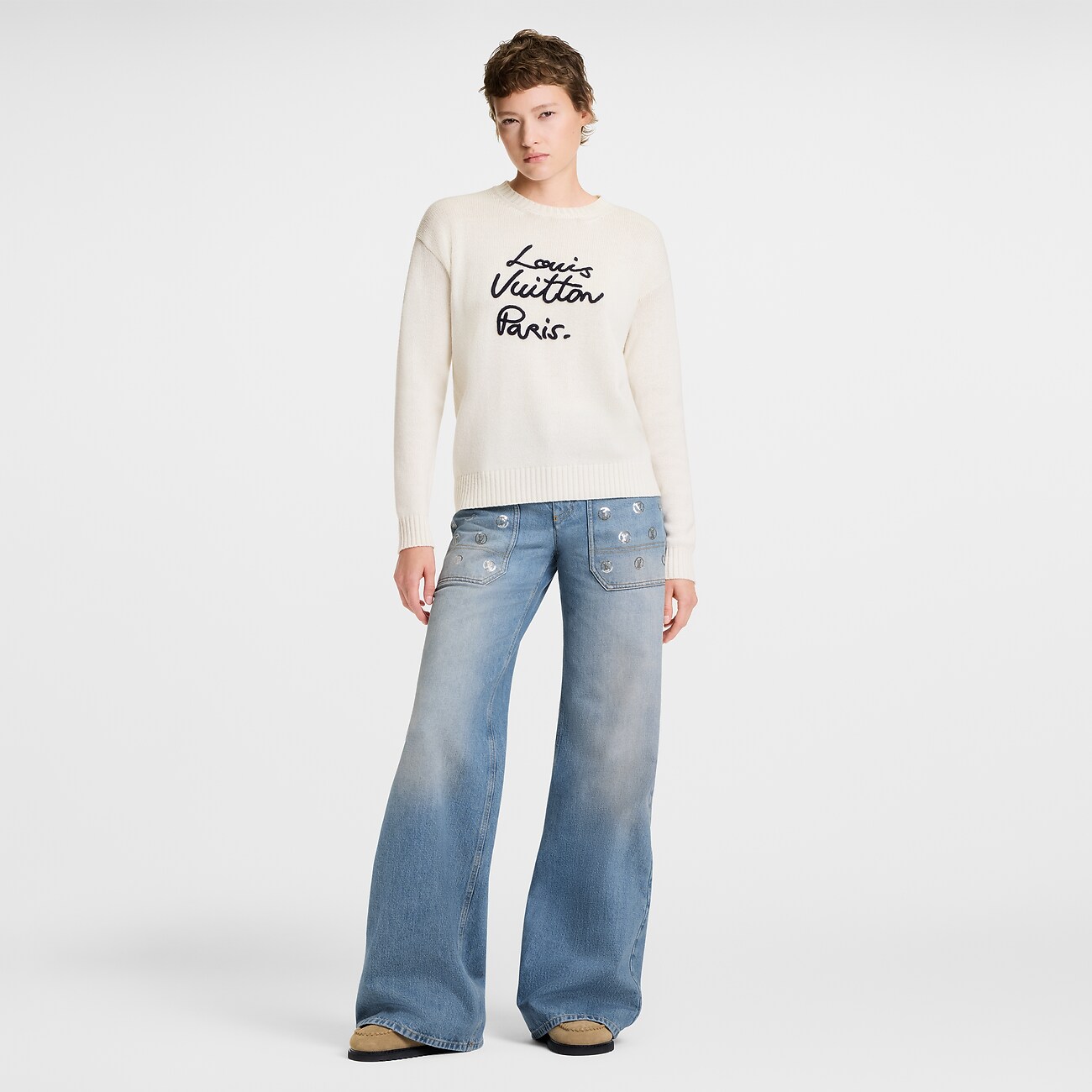 Cursive Signature Pullover - Women - Ready-to-Wear | LOUIS VUITTON