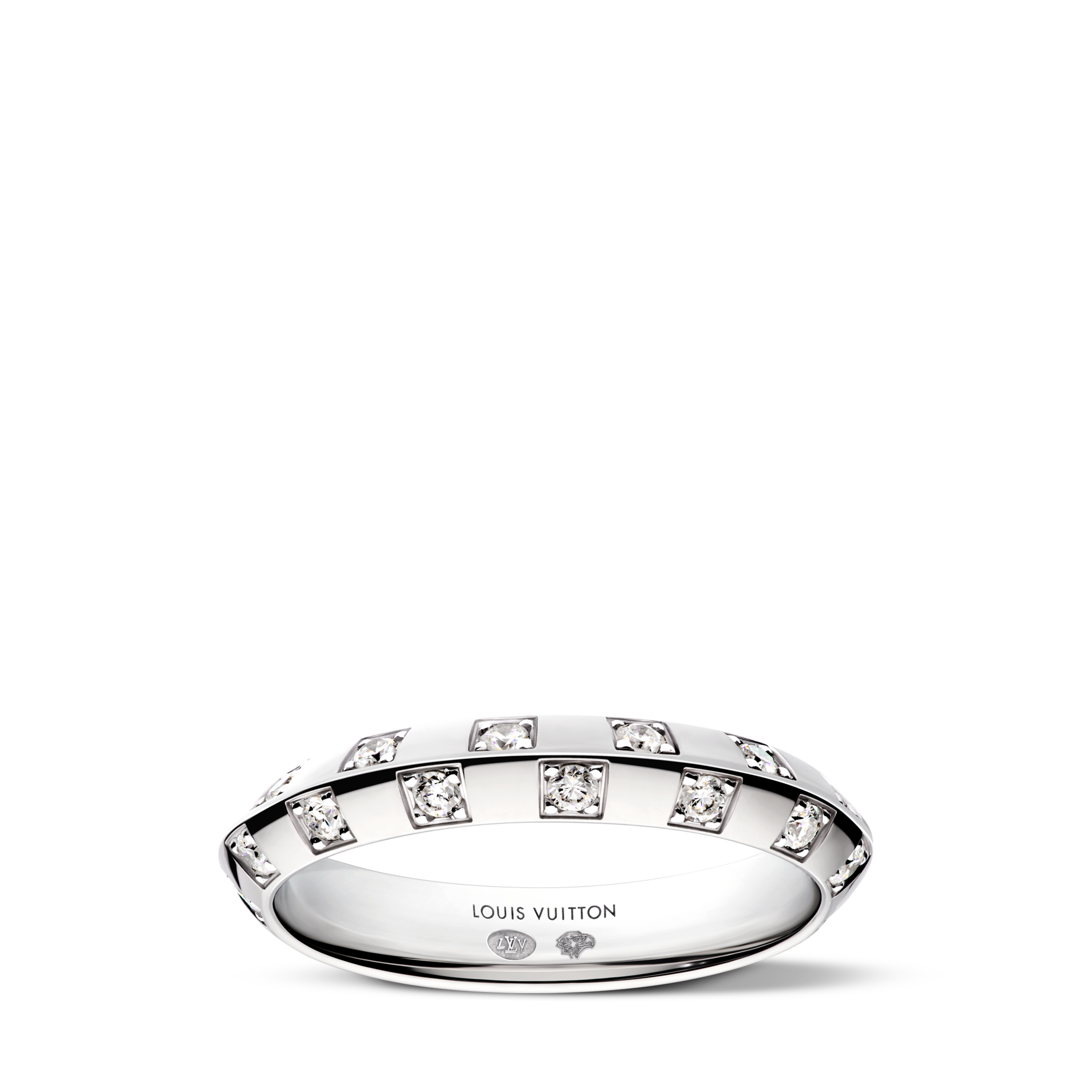 Damier Ring, White Gold and diamonds - Jewelry - Categories | LOUIS ...