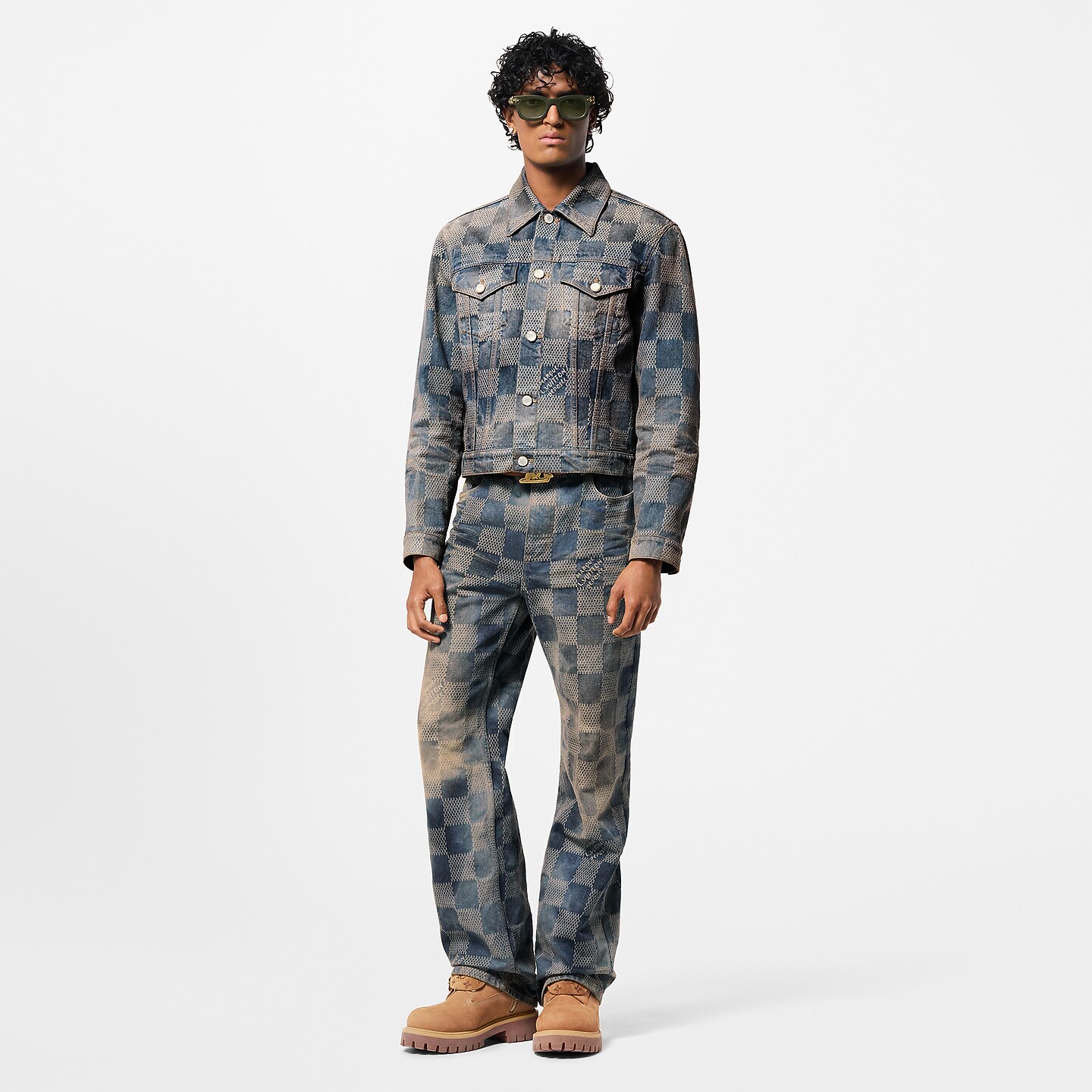 Damier Washed Denim Jacket - Men - Ready-to-Wear | LOUIS VUITTON