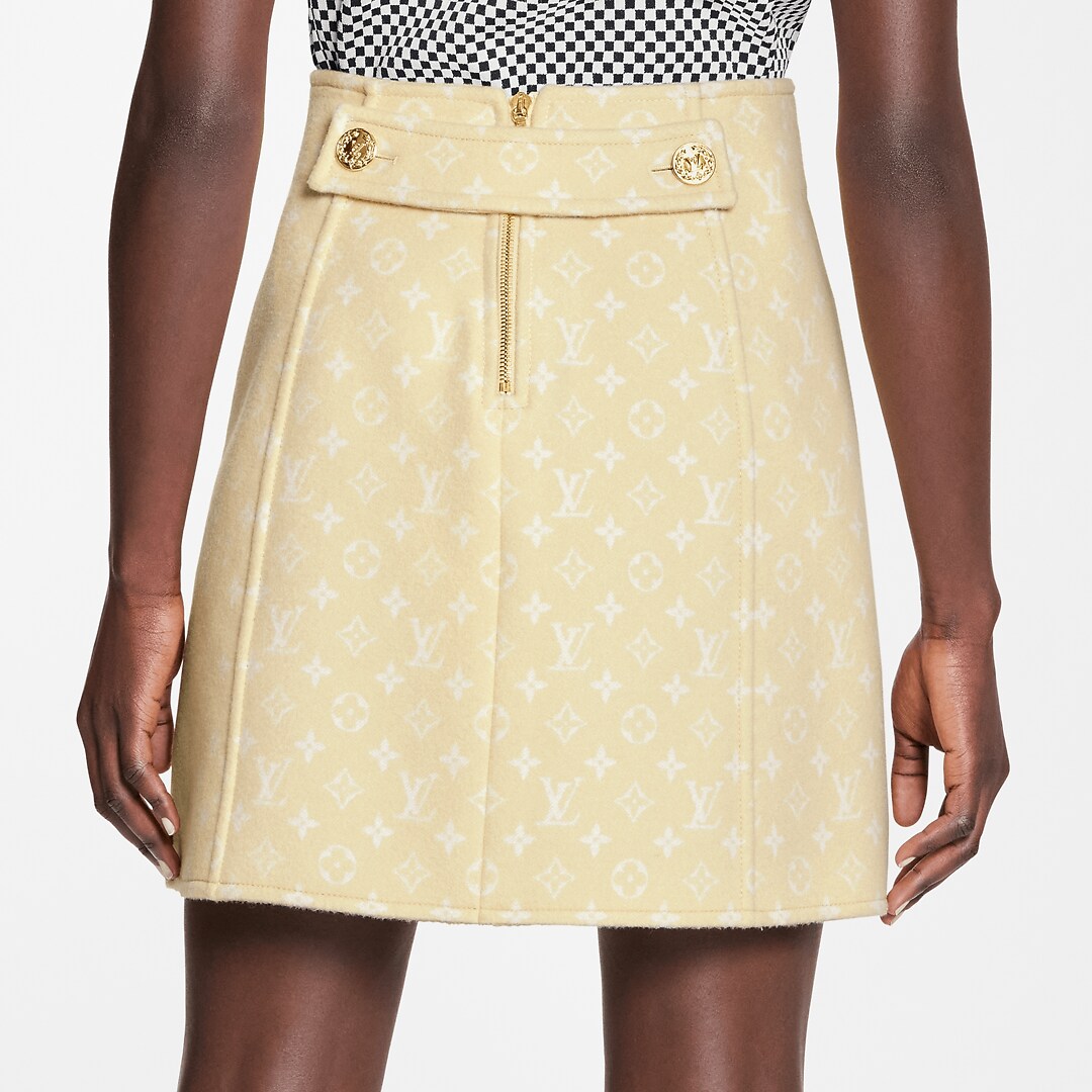 Double Face Monogram A-Line Mini Skirt - Women - Ready-to-Wear | LOUIS ...