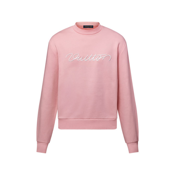 Embroidered Signature Crewneck - Women - Ready-to-Wear | LOUIS VUITTON