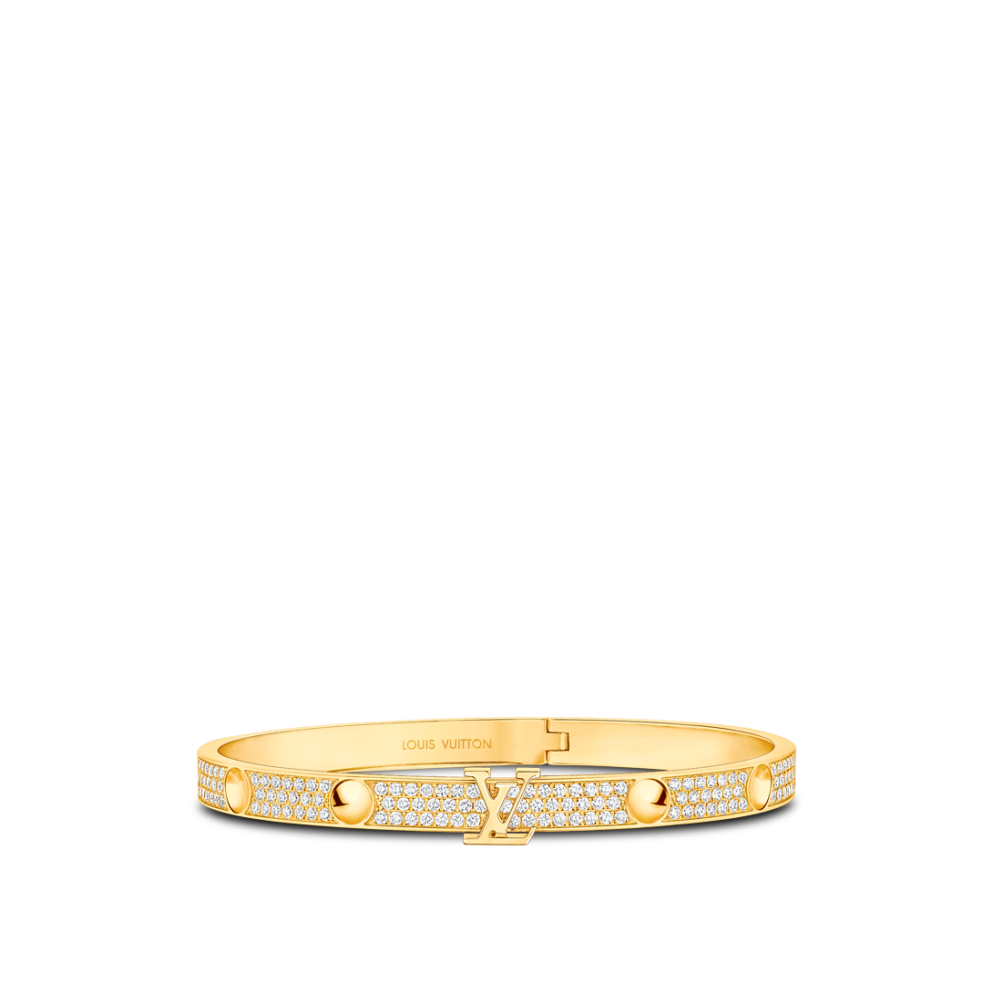 Empreinte Bangle, Yellow Gold And Pave Diamonds - Jewelry - Categories ...