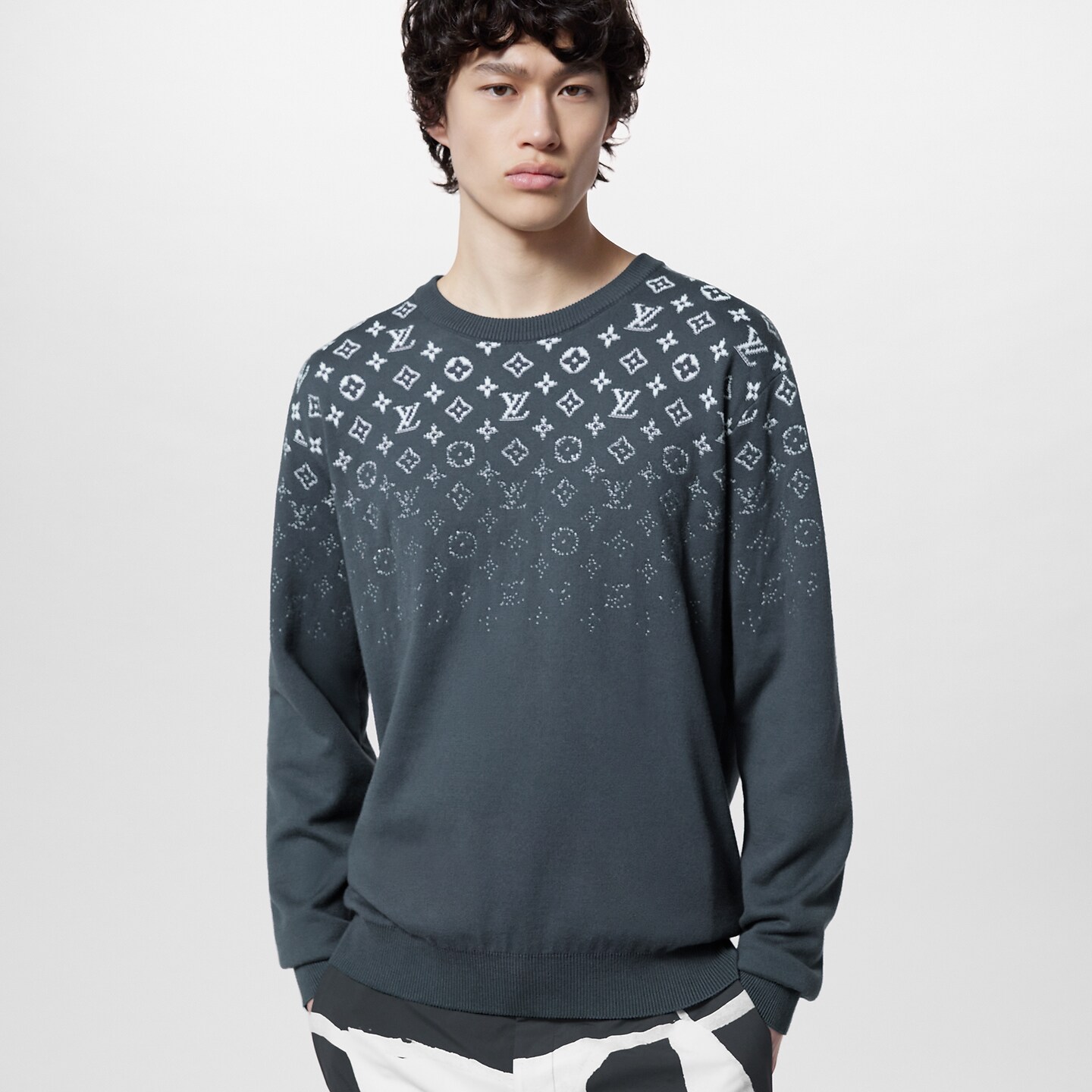 Gradient Cotton Crewneck - Men - Ready-to-Wear | LOUIS VUITTON