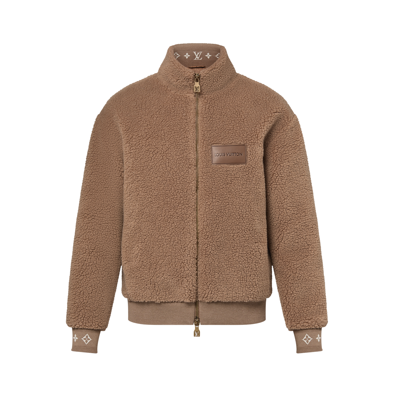 Leather Patch Fleece Blouson - New - For Men | LOUIS VUITTON