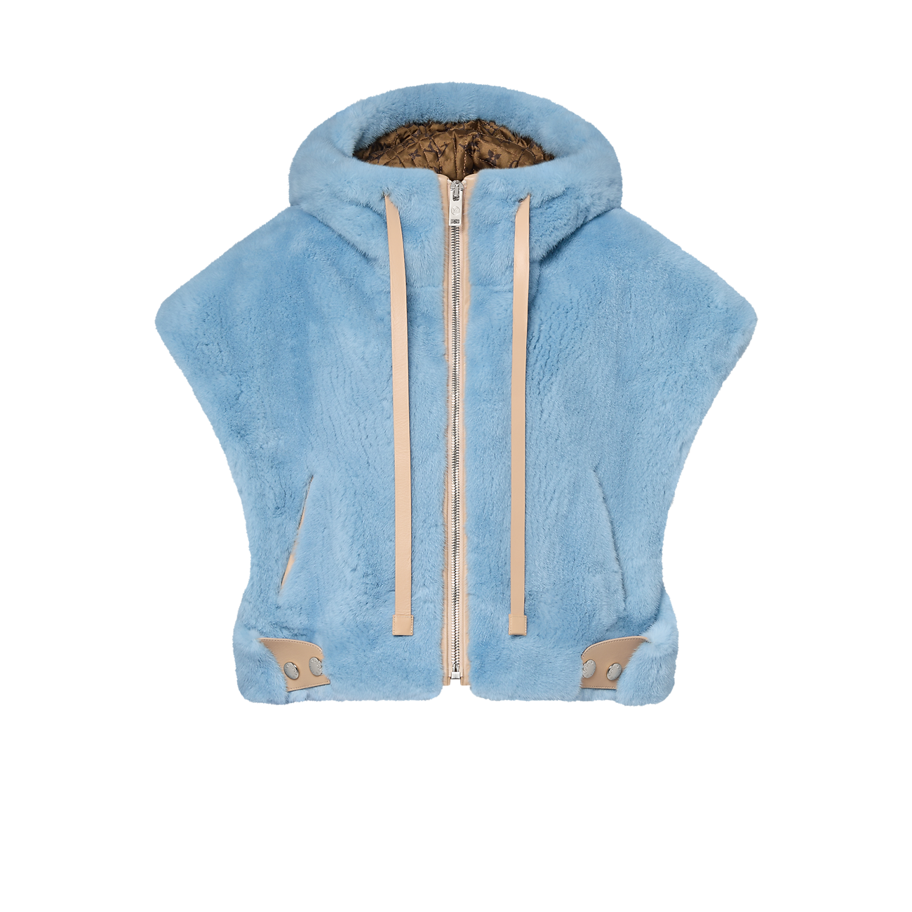 Leather Trim Mink Open-Arm Jacket - Women - Ready-to-Wear | LOUIS VUITTON