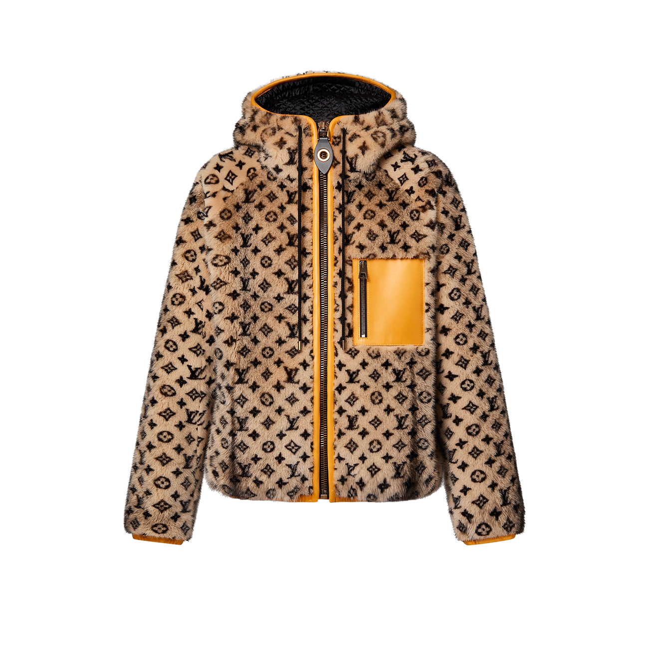 Leather Trim Monogram Mink Jacket - Women - Ready-to-Wear | LOUIS VUITTON