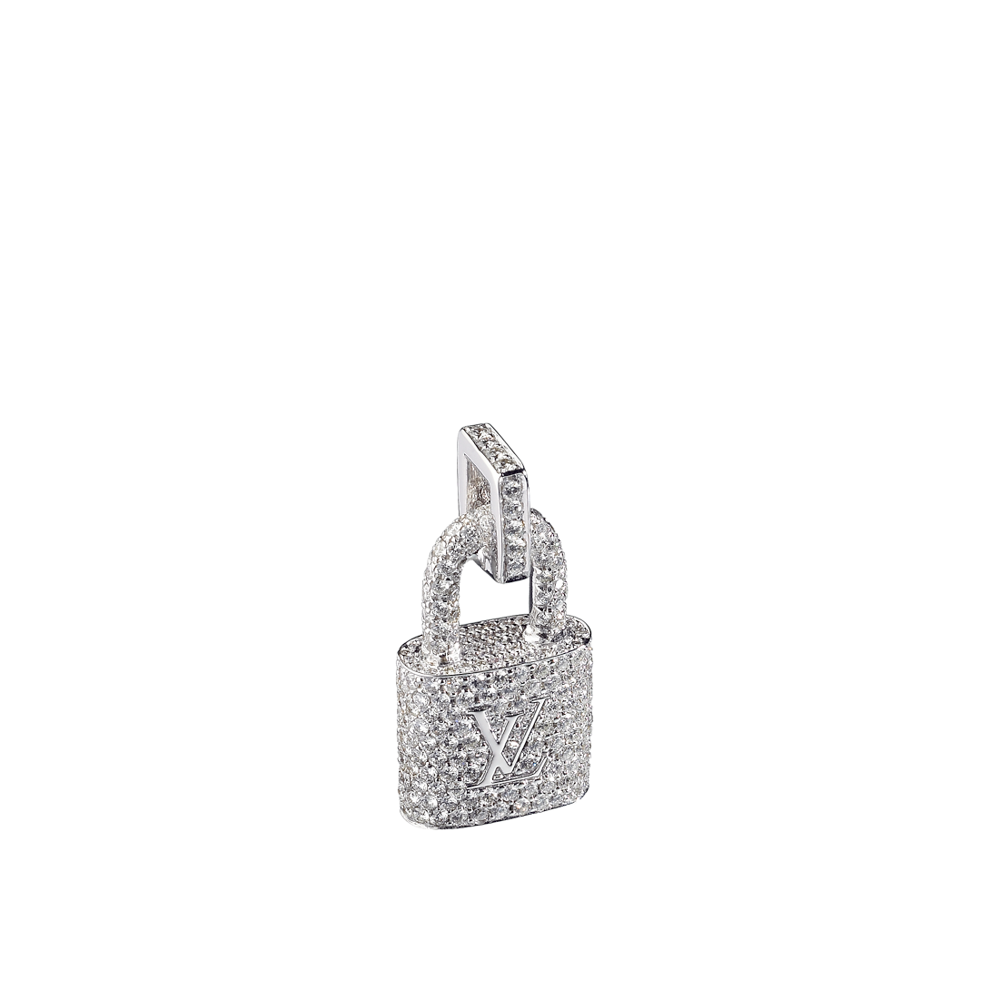 Lock It Padlock Pendant, White Gold and Pavé Diamond - Jewelry ...