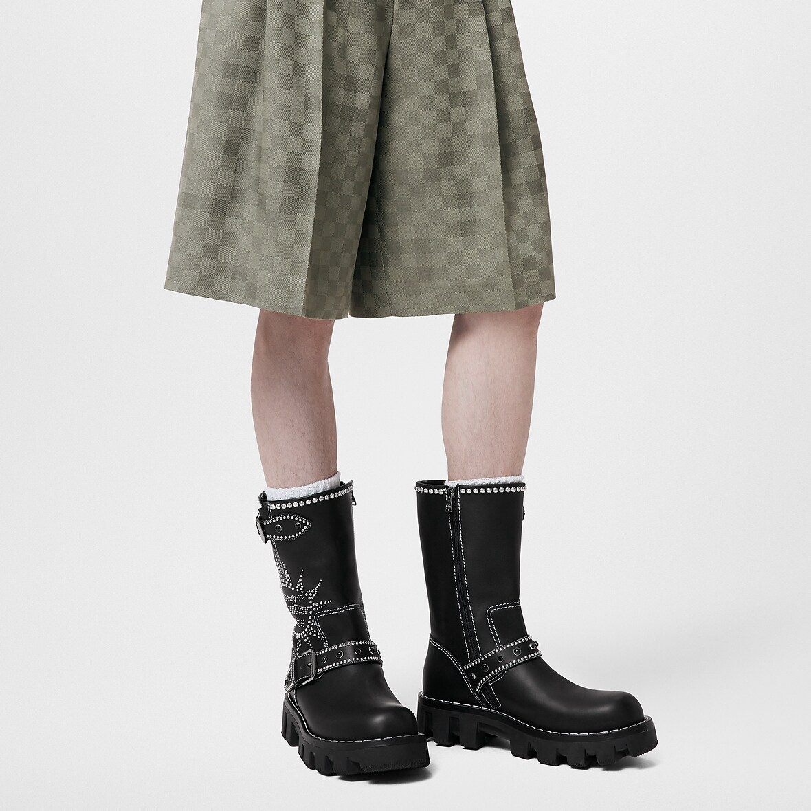 LV Checker Mid Boot - New - For Men | LOUIS VUITTON