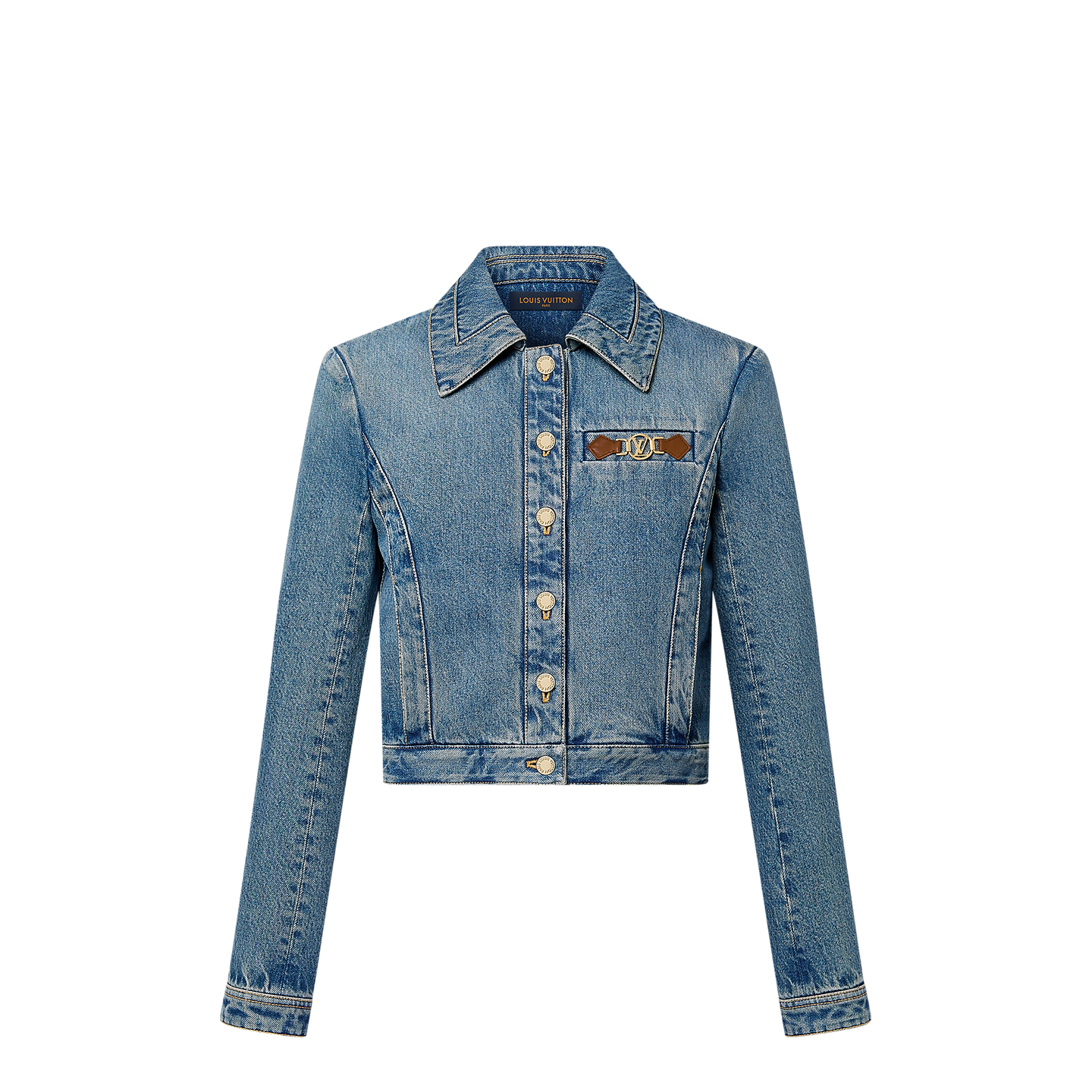 LV Circle Tab Denim Jacket - Women - Ready-to-Wear | LOUIS VUITTON