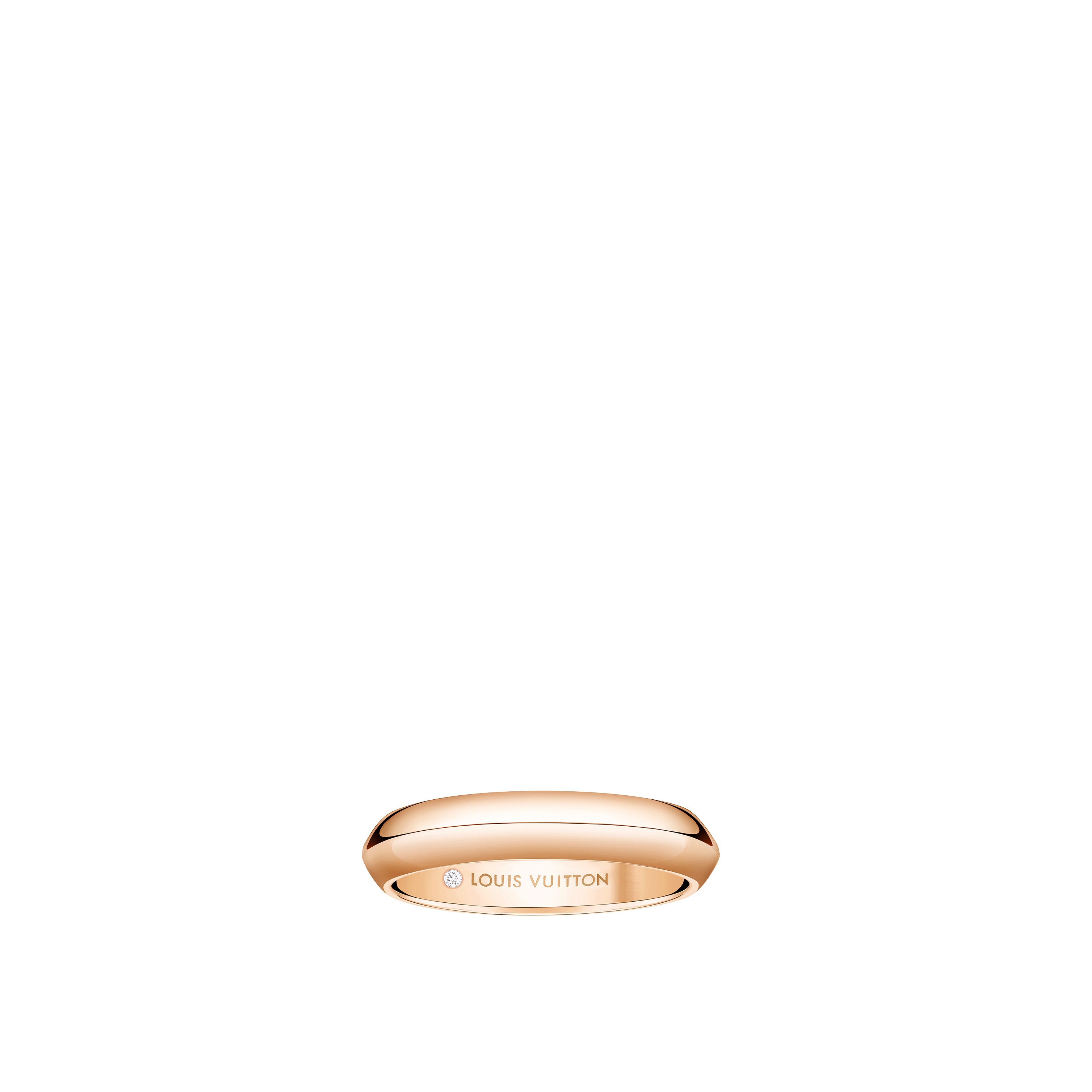 LV Diamonds 4mm Band, Pink Gold - WOMEN - Jewelry | LOUIS VUITTON