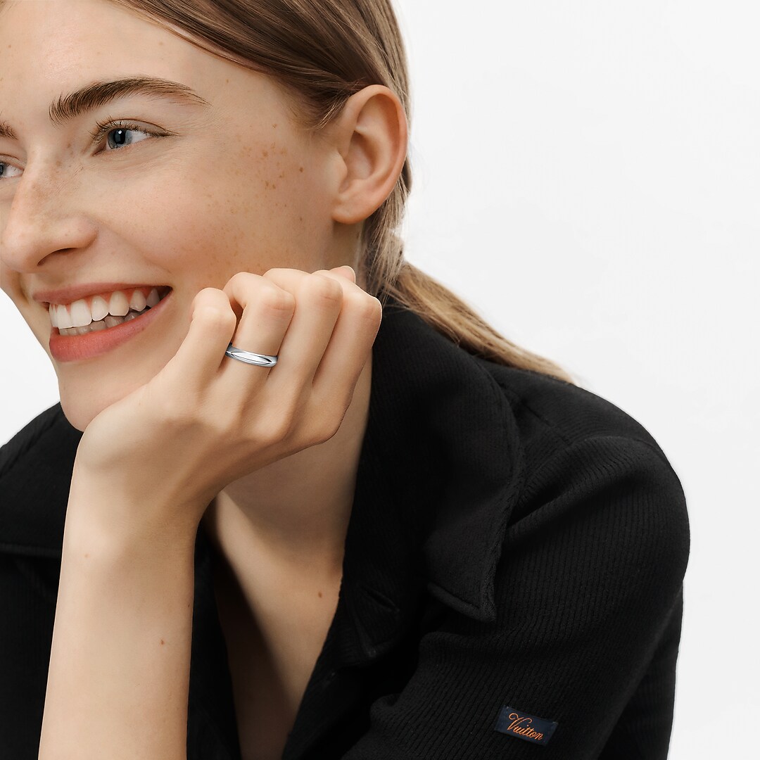 LV Diamonds 4mm Band, Platinum - Jewelry - Categories | LOUIS VUITTON