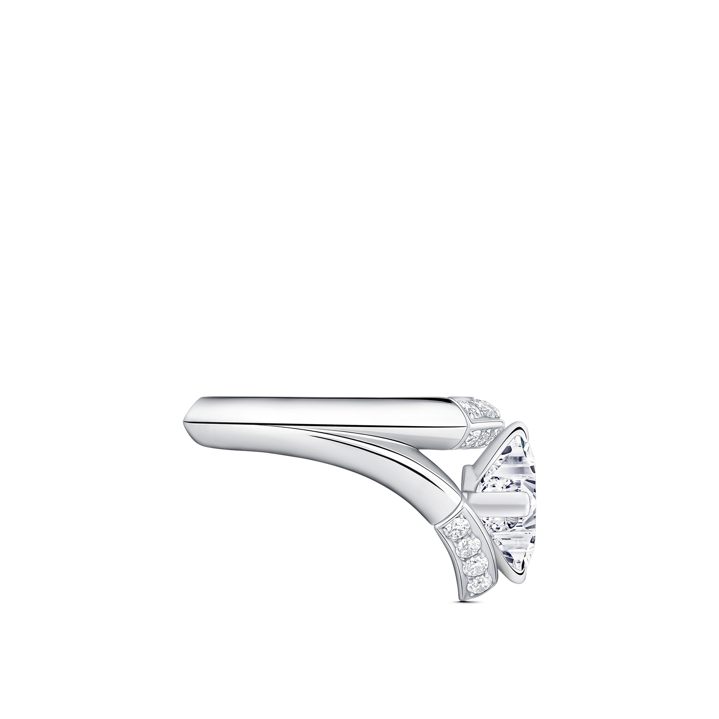 LV Diamonds Pavé Double Ring, LV Monogram Star cut - Jewelry ...