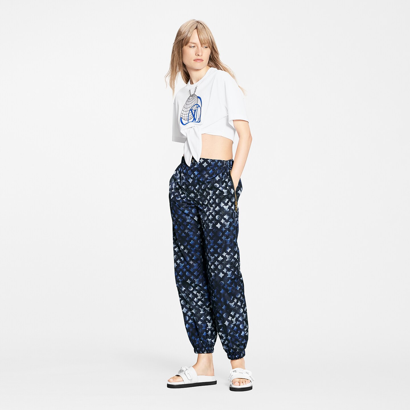 LV Globe Self Tie T-Shirt - Women - Ready-to-Wear | LOUIS VUITTON