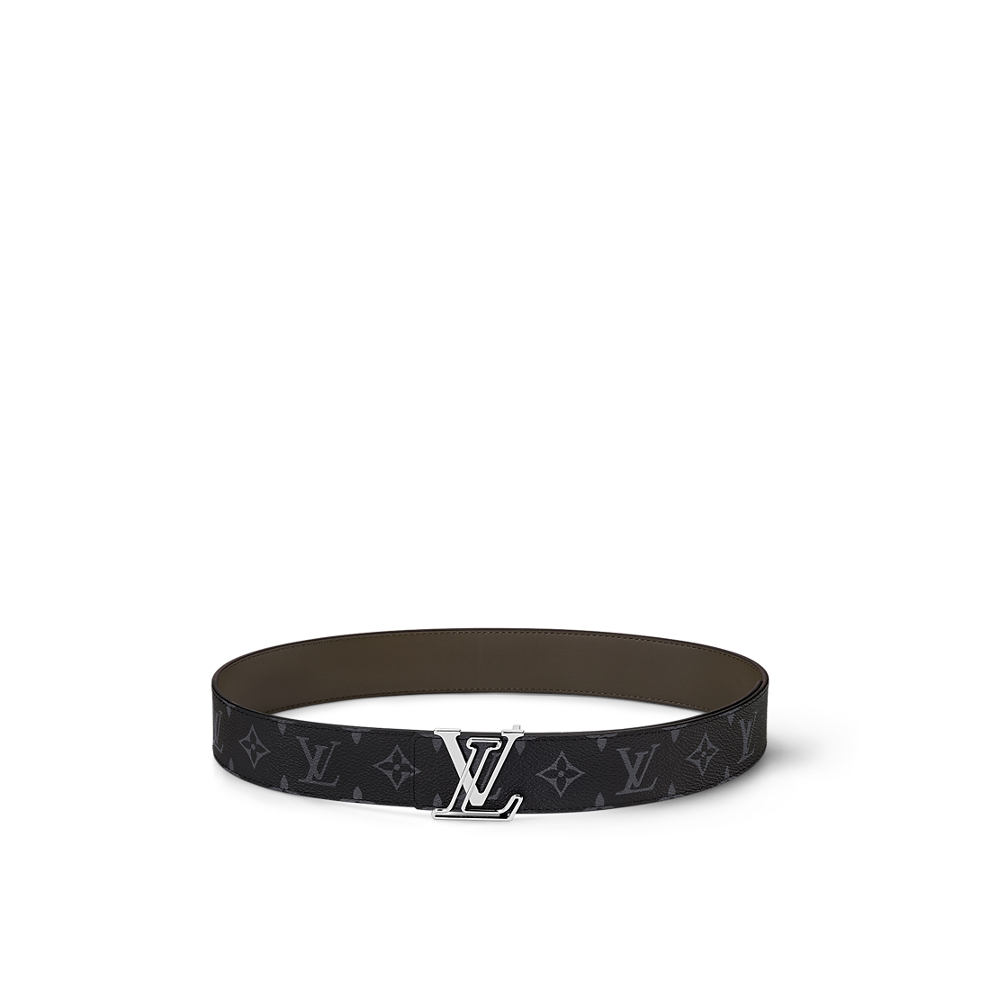 LV Line 40mm Reversible Belt Monogram Eclipse Canvas - Men ...