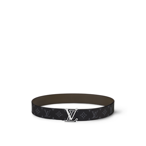 LV Line 40mm Reversible Belt Monogram Eclipse Canvas - Men ...