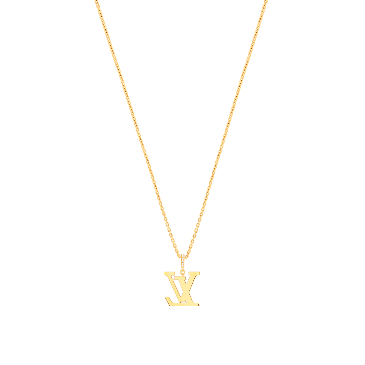 LV Medium Pendant, Yellow Gold And Diamonds - Jewelry - Categories ...