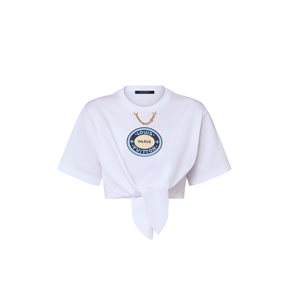 LV Patch Self-Tie T-Shirt - Women - Ready-to-Wear | LOUIS VUITTON