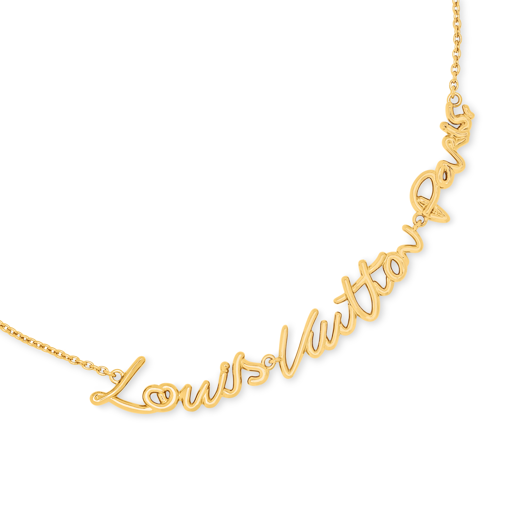 LV Script Necklace S00 - Women - Fashion Jewelry | LOUIS VUITTON