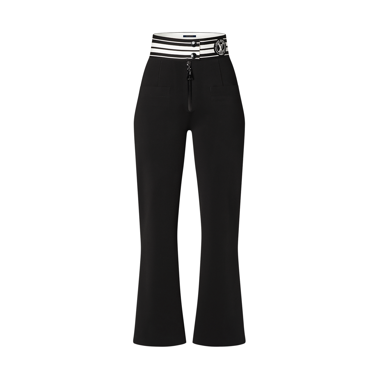 LV Stripe Technical Jersey Flared Pants - Women - Ready-to-Wear | LOUIS ...