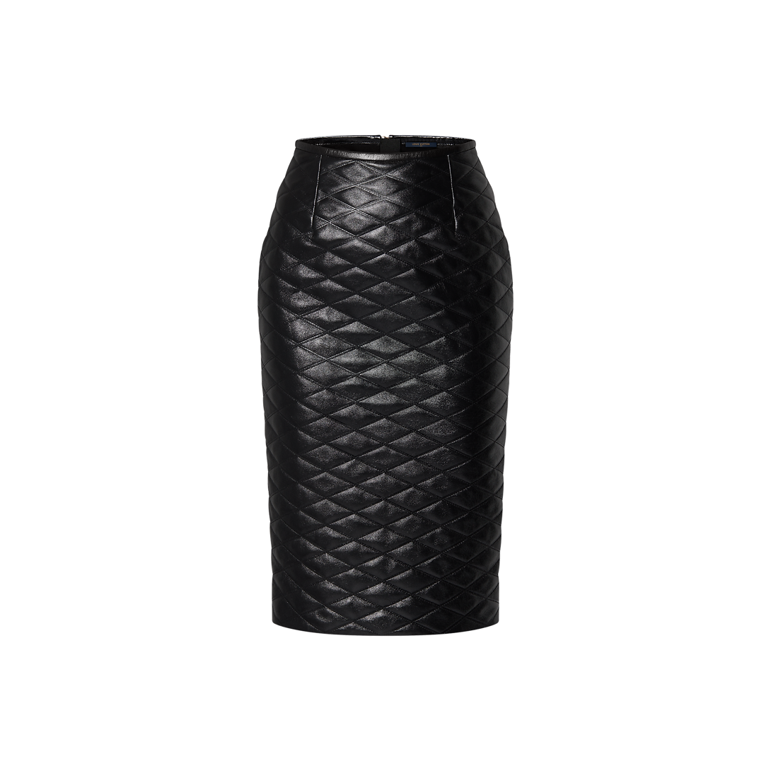 Malletage Leather Pencil Skirt - Women - Ready-to-Wear | LOUIS VUITTON