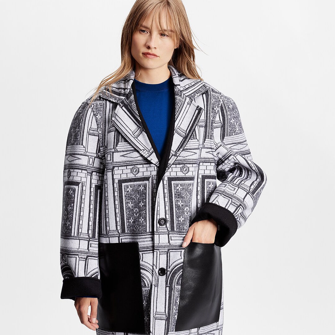 Monogram Architecture Jacquard Reversible Coat - WOMEN - Ready-to-Wear ...