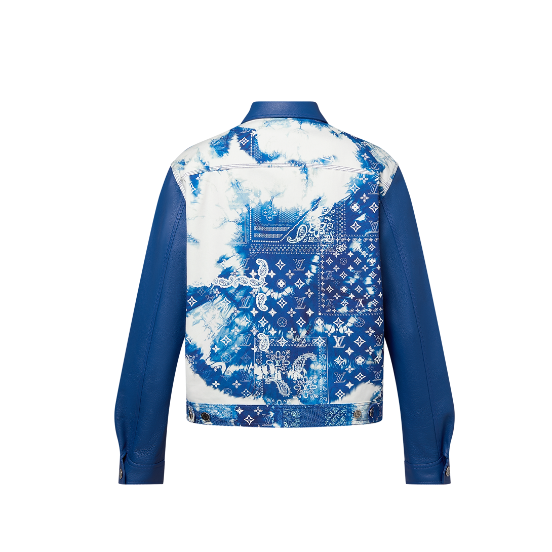 Monogram Bandana Mix Leather Denim Blouson - Men - Ready-to-Wear ...