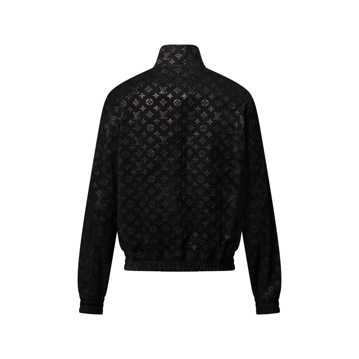 Monogram Debossed Suede Tracksuit Jacket - Men - Ready-to-Wear | LOUIS ...