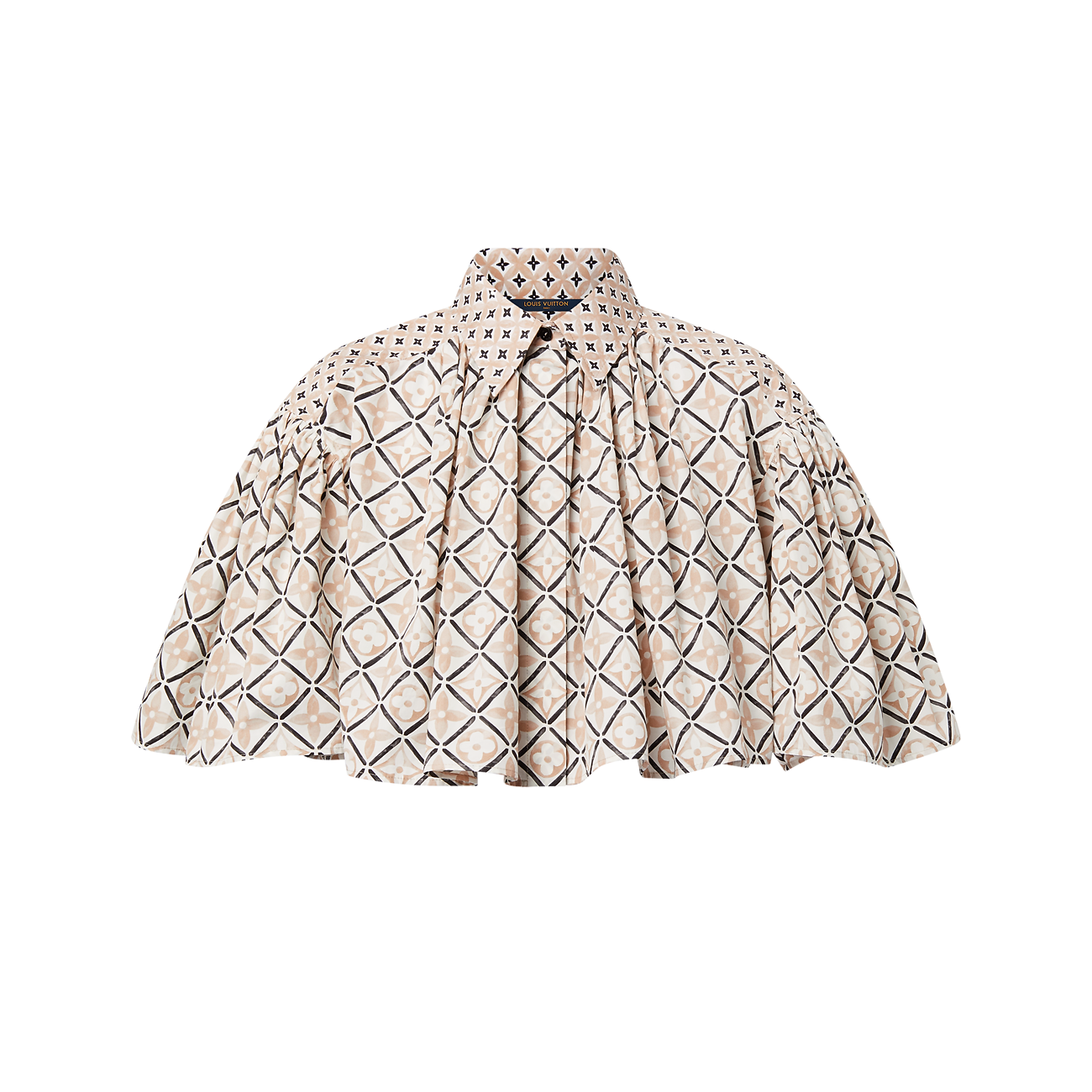 Monogram Tiles Cape Blouse - Women - Ready-to-Wear | LOUIS VUITTON