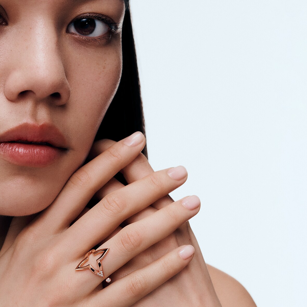 Ombre Blossom Open Ring, Pink Gold and Diamonds - Jewelry - Categories ...