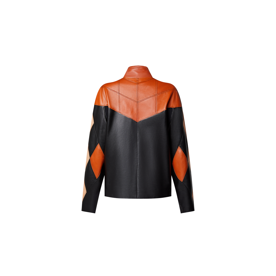 Patchwork Leather Biker Jacket - Women - Ready-to-Wear | LOUIS VUITTON