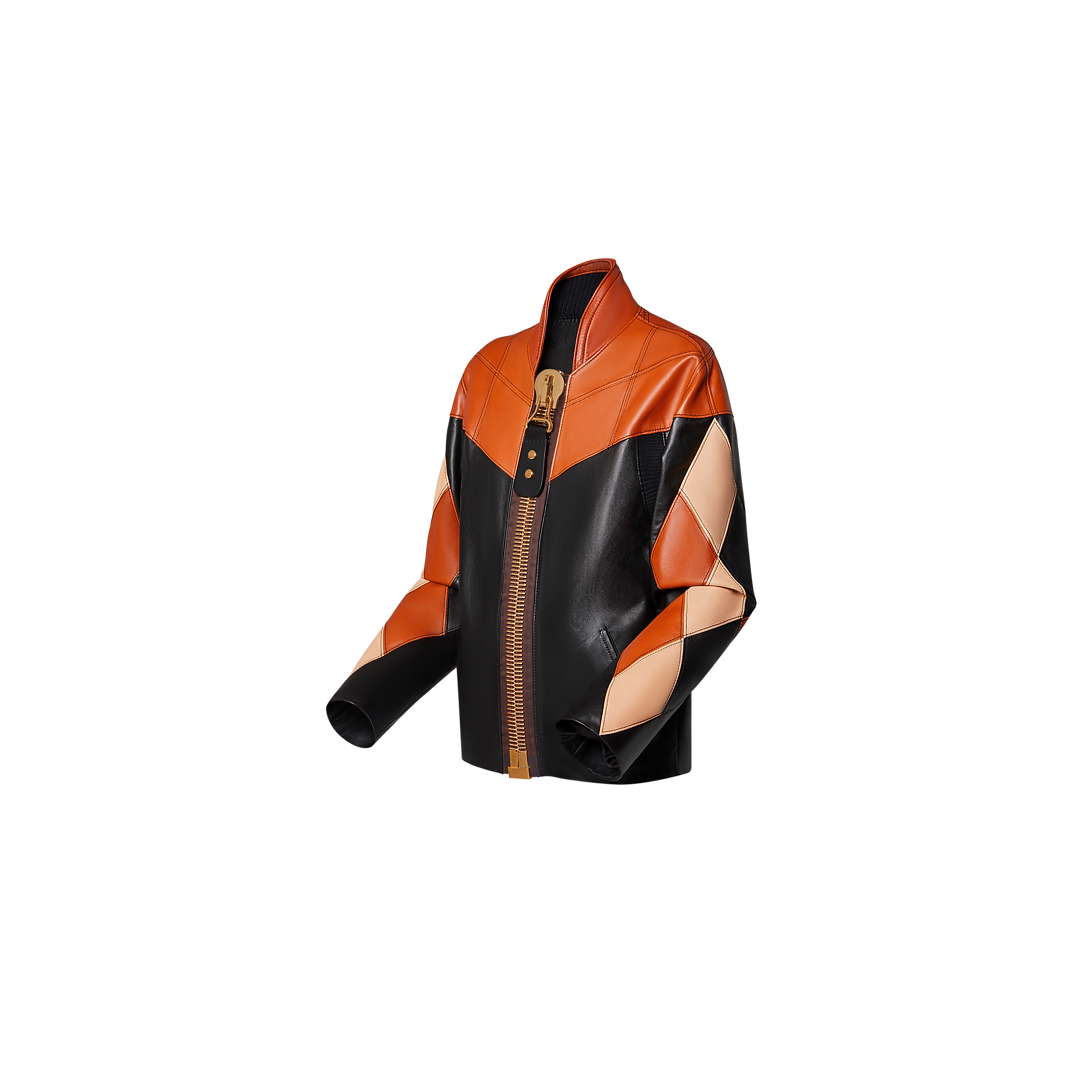 Patchwork Leather Biker Jacket - Women - Ready-to-Wear | LOUIS VUITTON