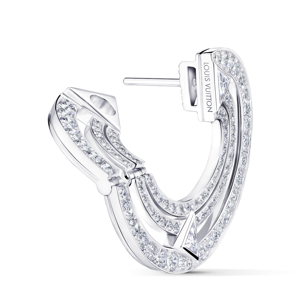 Pure V Hoops, White Gold and Diamonds - Les Extraordinaires - Jewelry ...