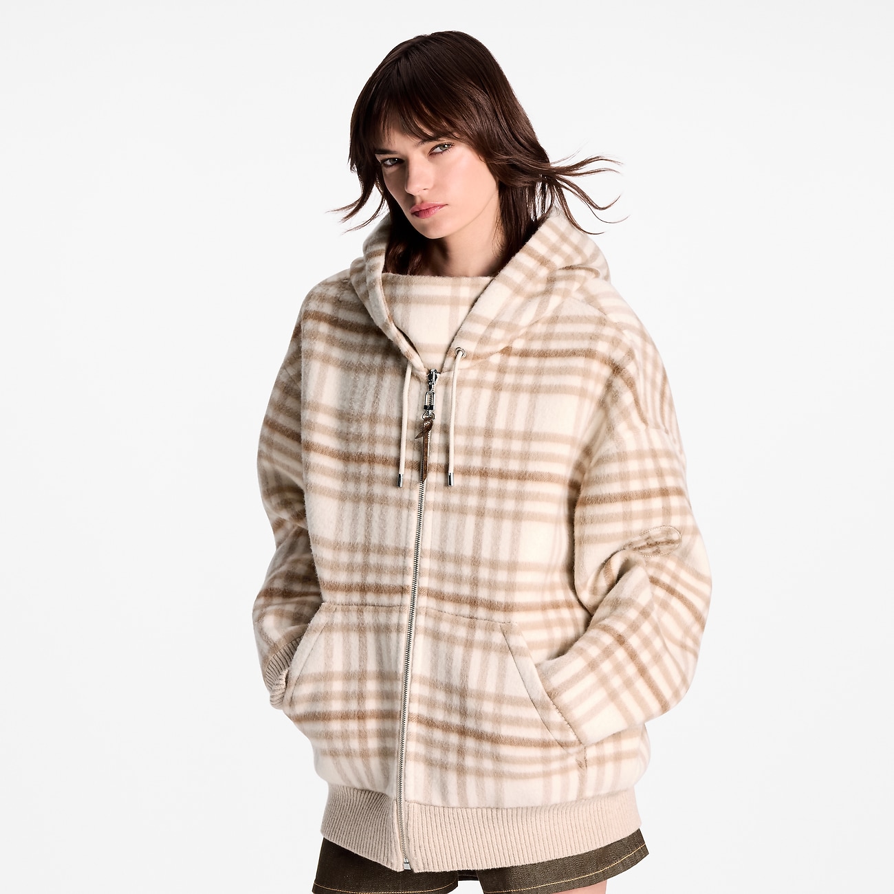 Reversible Plaid Hoodie - Women - Ready-to-Wear | LOUIS VUITTON