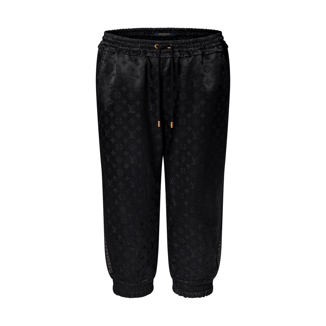 Shiny Monogram Cropped Jogging Pants - Women - Ready-to-Wear | LOUIS ...