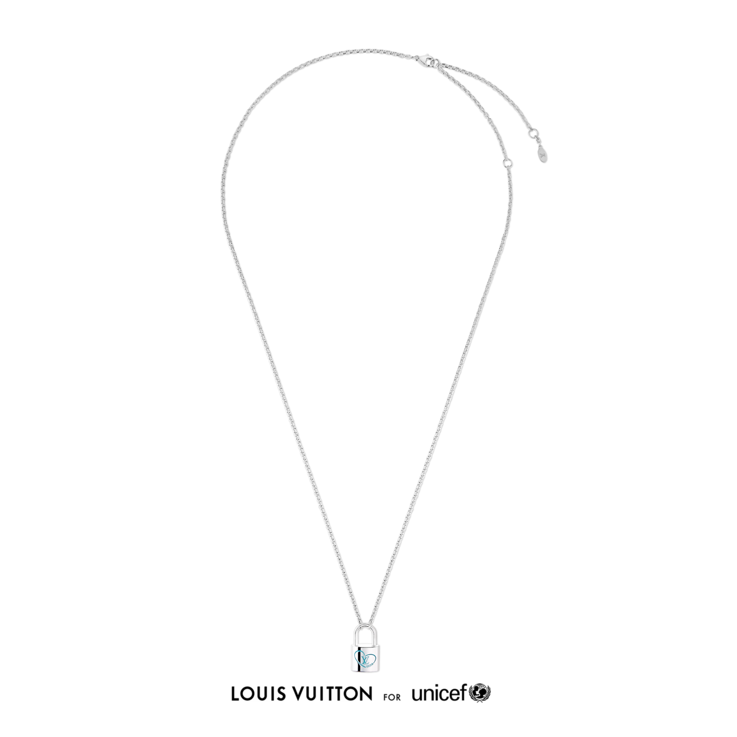 Silver Lockit x Felix Pendant, Sterling Silver and Blue Lacquer ...