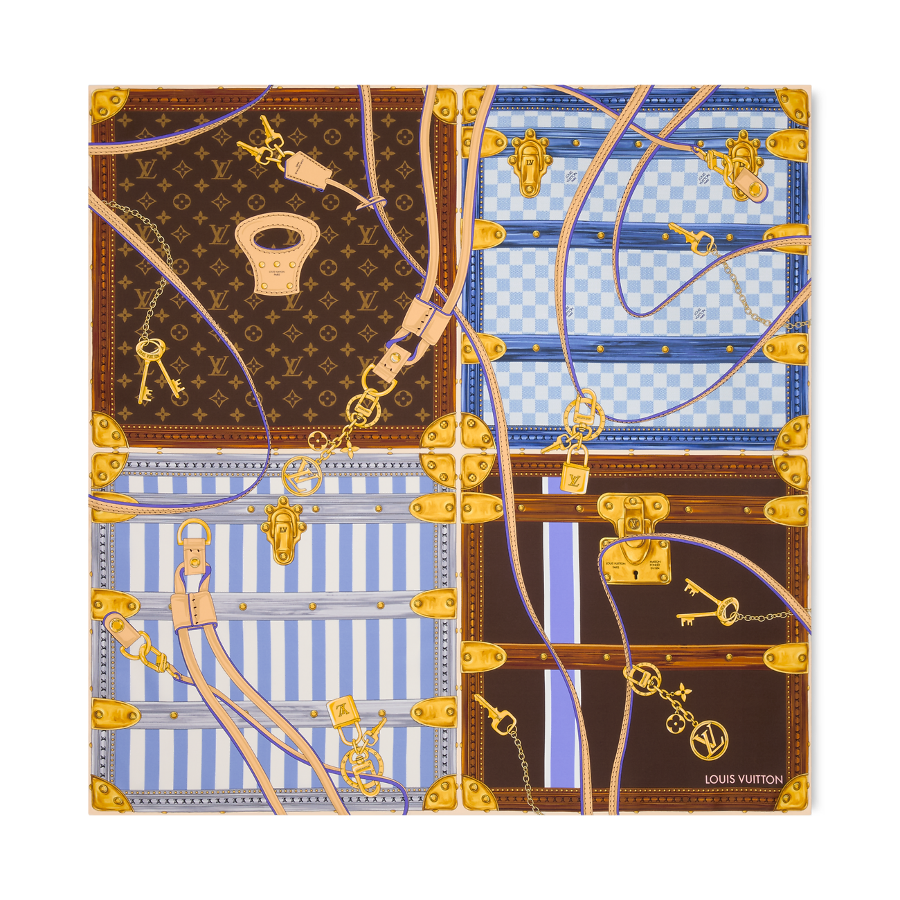 Square 90x90 Silk Squares and Bandeaus Accessories | LOUIS VUITTON