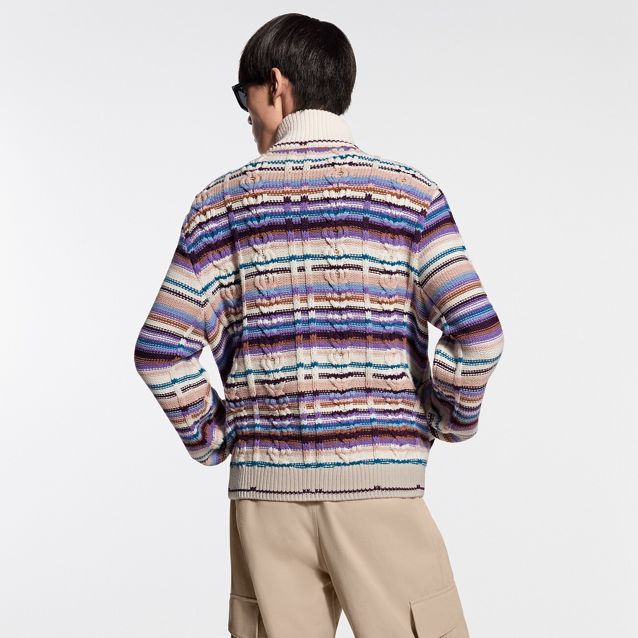 Striped Cable-Knit Track Top - New - For Men | LOUIS VUITTON